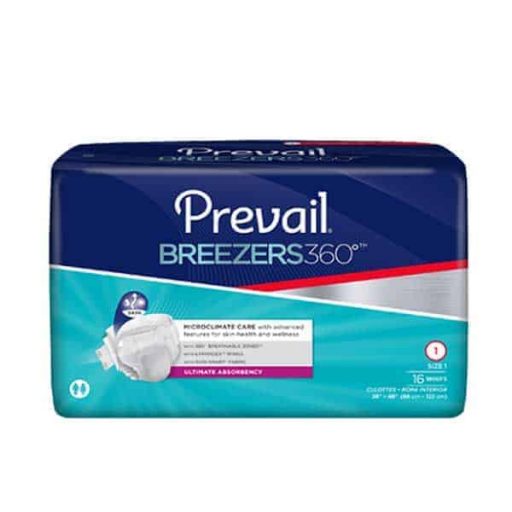 Prevail Breezers 360 Adult Diapers Super Absorbent Brief for Incontinence